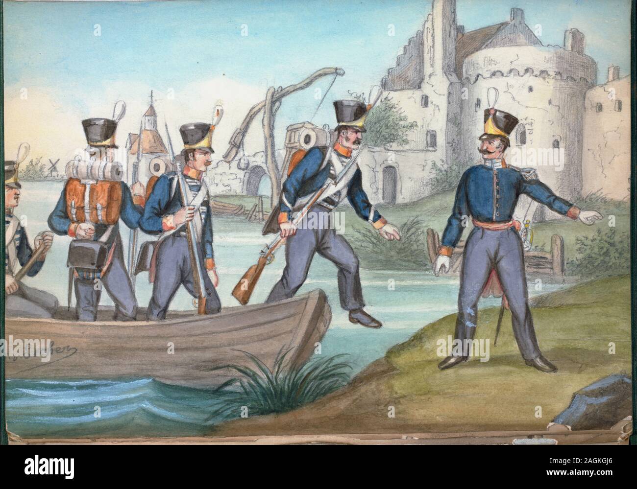 Netherlands dutch holland soldier, 1821 [part 2].; Netherlands dutch ...