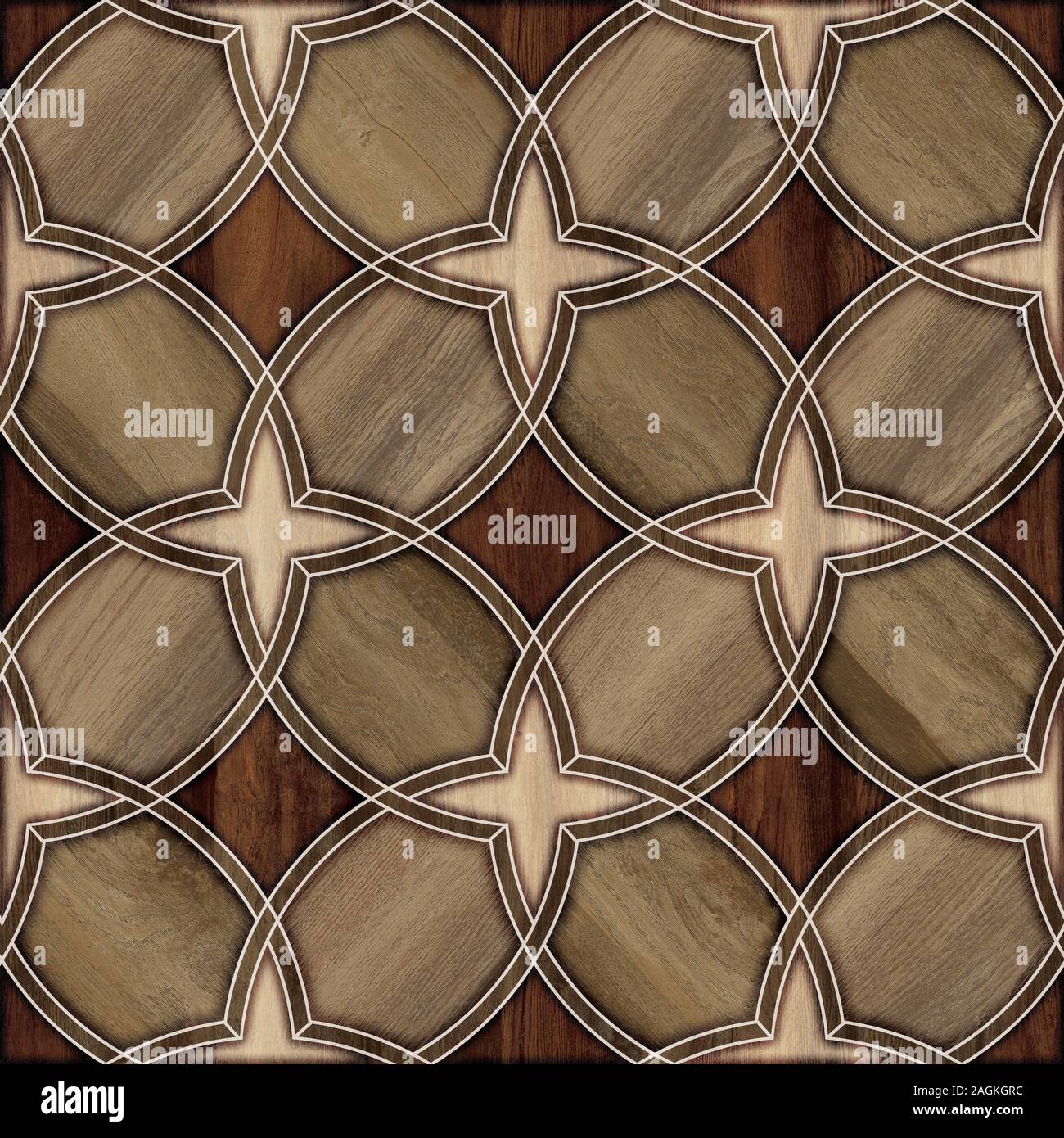 tiles, wooden geometric shapes, wooden floor tile Stock Photo - Alamy