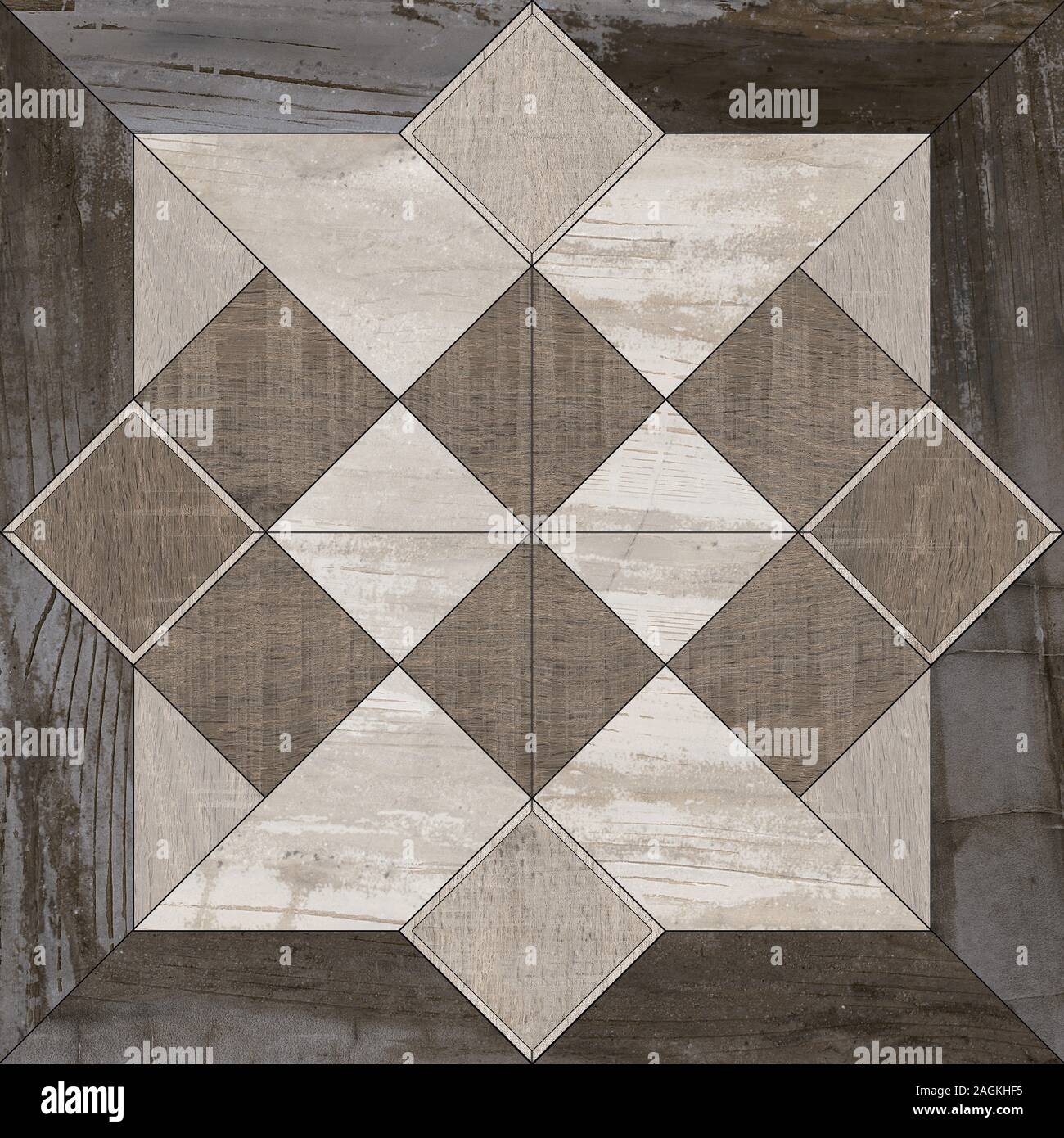 tiles, wooden geometric shapes, wooden floor tile Stock Photo - Alamy