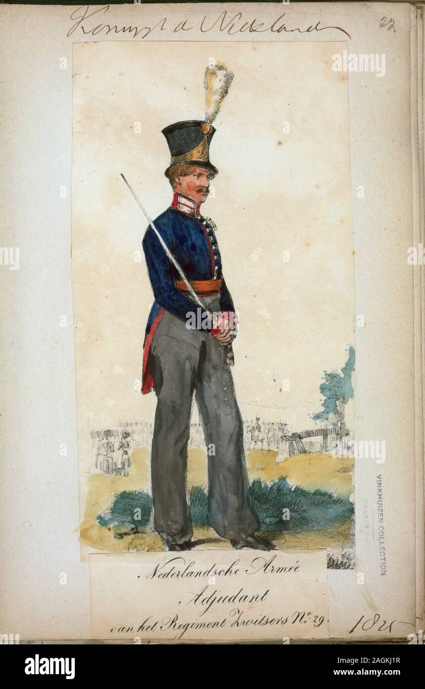 Netherlands dutch holland soldier, 1824-25.; Netherlands dutch holland ...