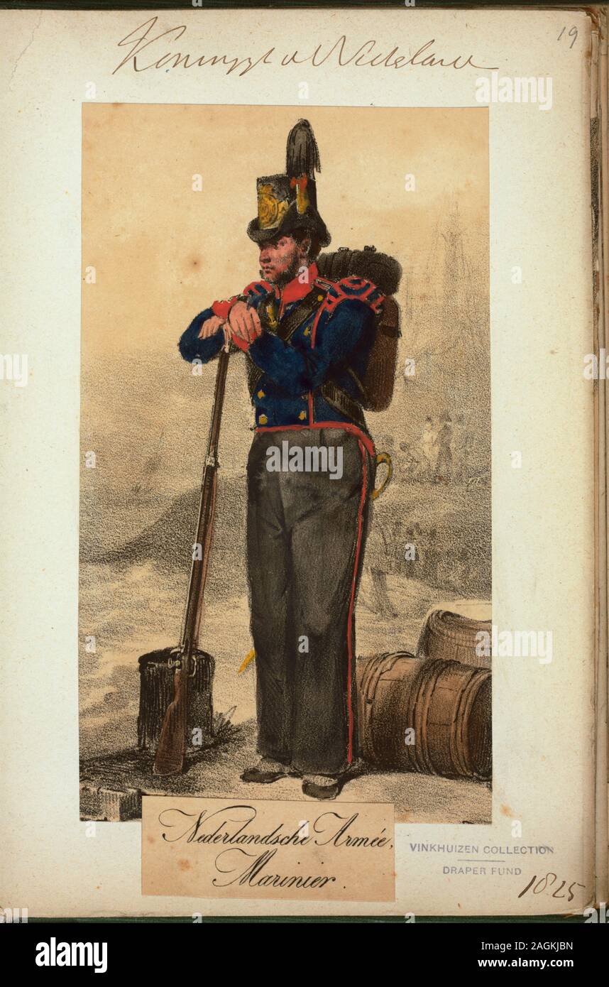 Netherlands dutch holland soldier, 1825.; Netherlands dutch holland ...