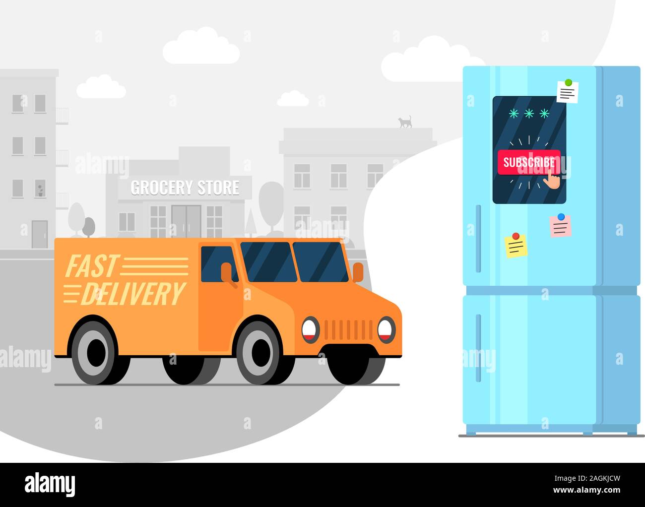 Ecommerce delivery service concept Stock Vector Images - Alamy