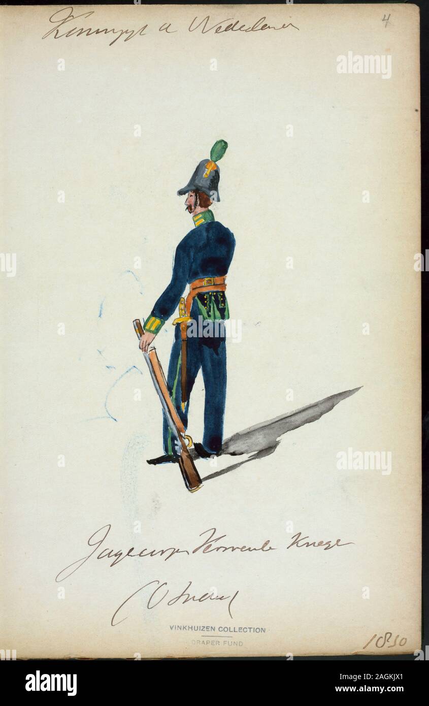 Netherlands dutch holland soldier, 1830-32.; Netherlands dutch holland ...