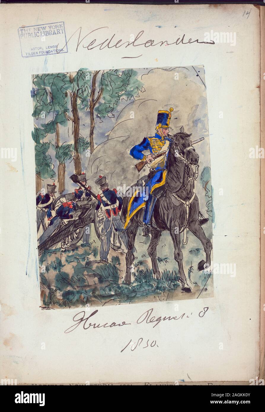 Netherlands dutch holland soldier, 1830-32.; Netherlands dutch holland ...