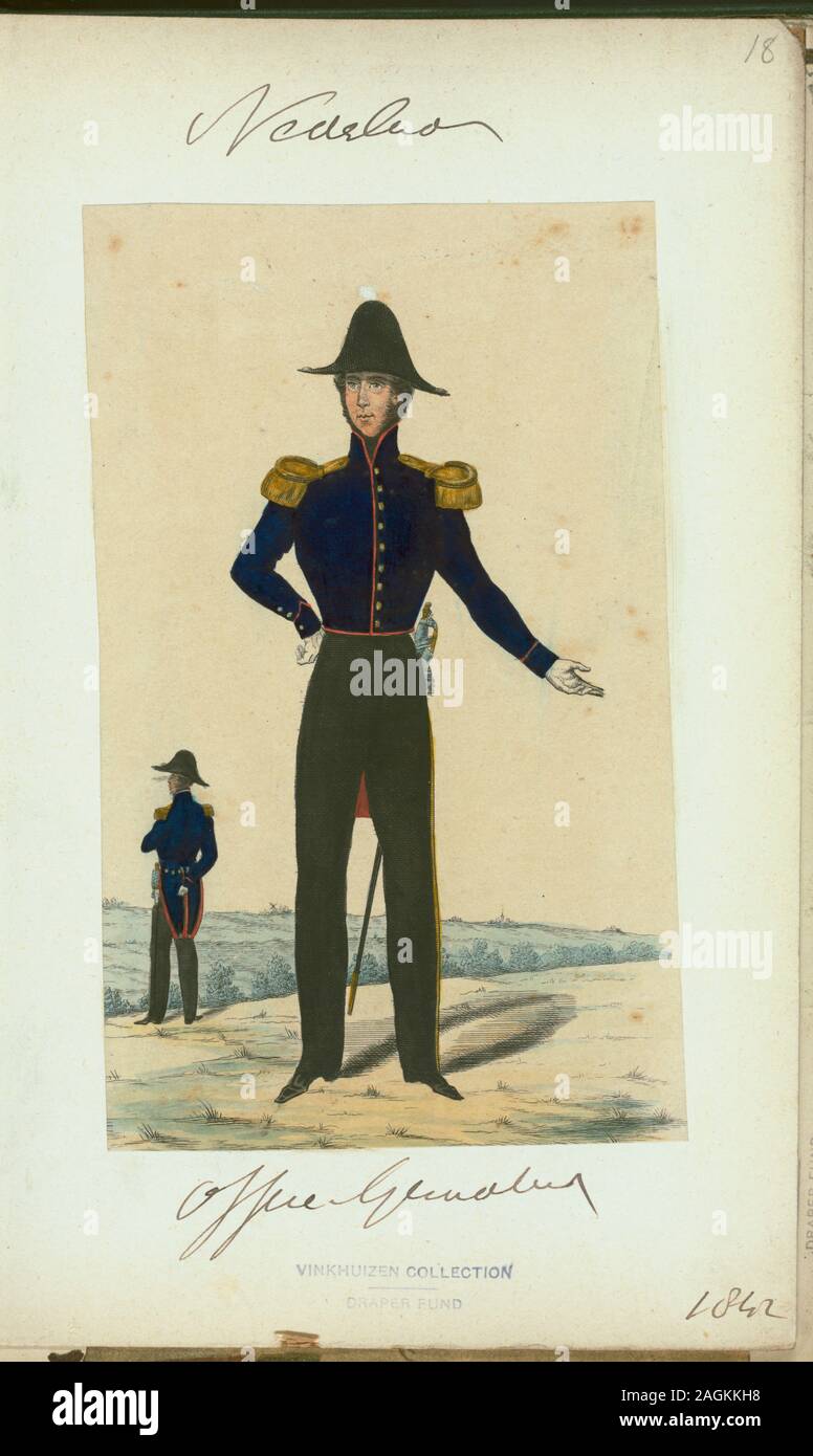 Netherlands dutch holland soldier, 1842-44.; Netherlands dutch holland ...