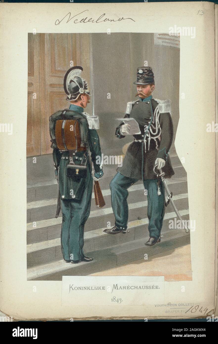 Netherlands dutch holland soldier, 1848-55.; Netherlands dutch holland ...