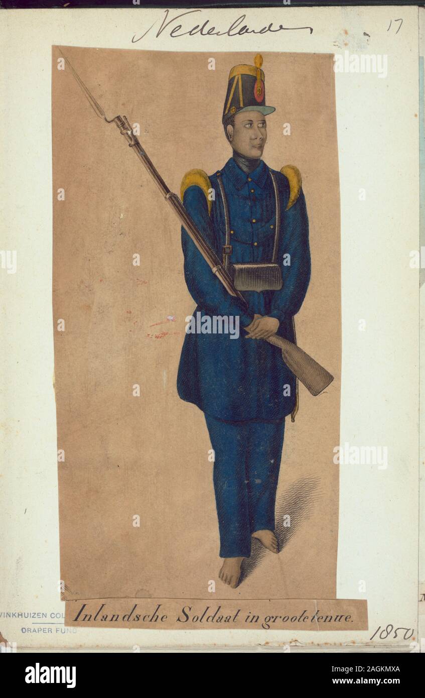 Netherlands dutch holland soldier, 1848-55.; Netherlands dutch holland ...