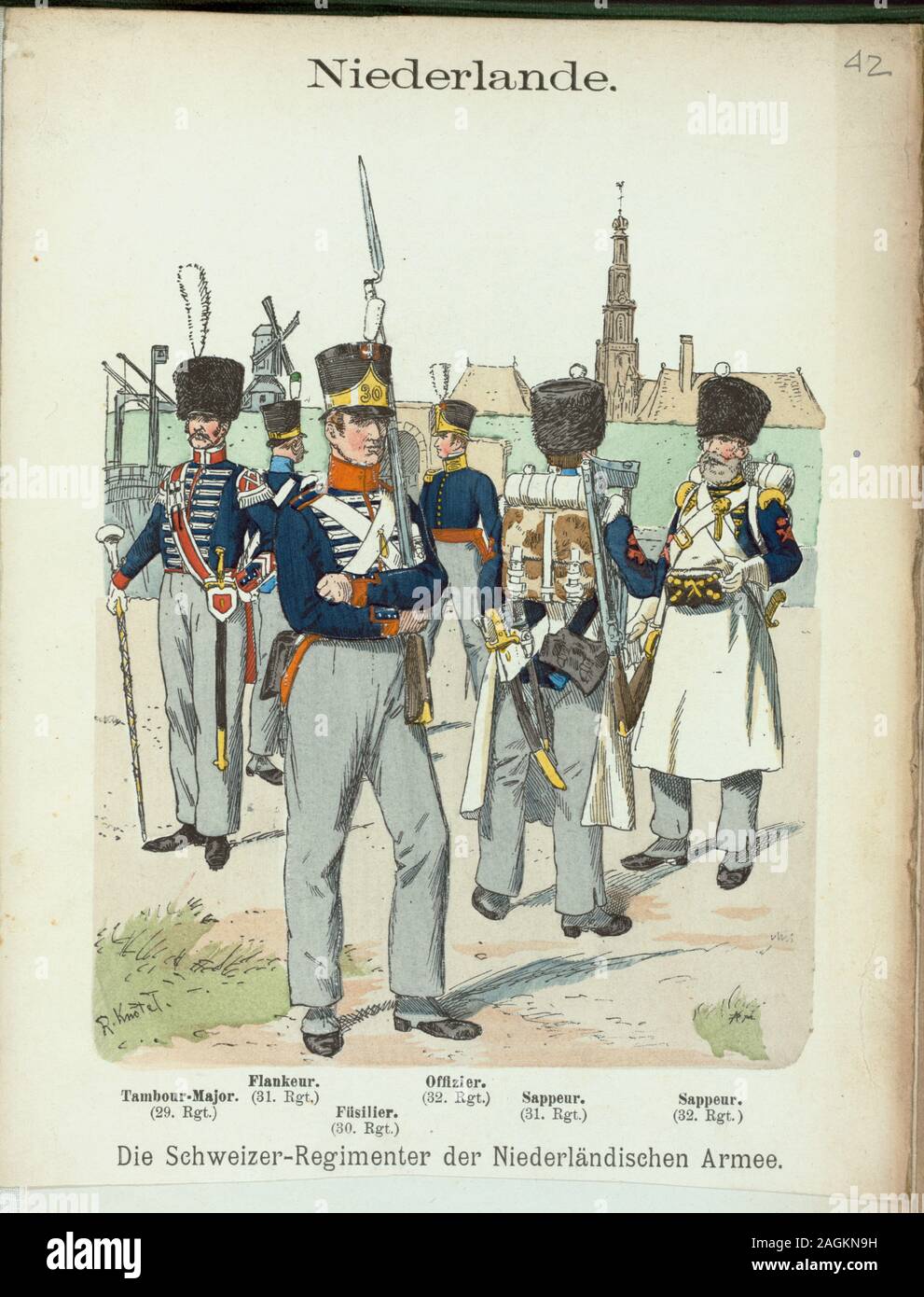 Netherlands dutch holland soldier, 1848-55.; Netherlands dutch holland ...