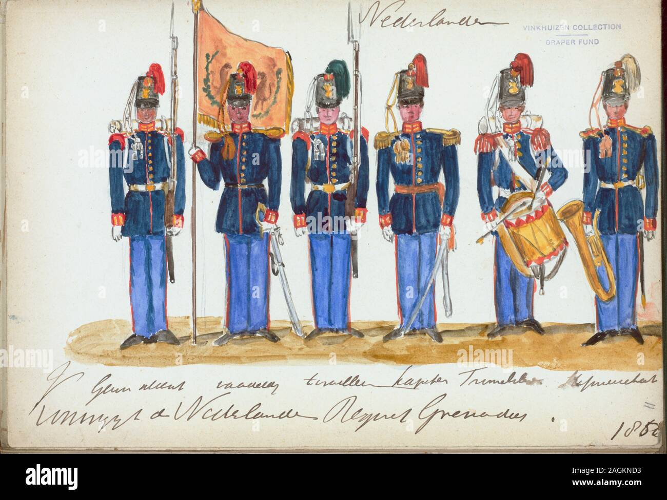 Netherlands dutch holland soldier, 1856-62.; Netherlands dutch holland ...