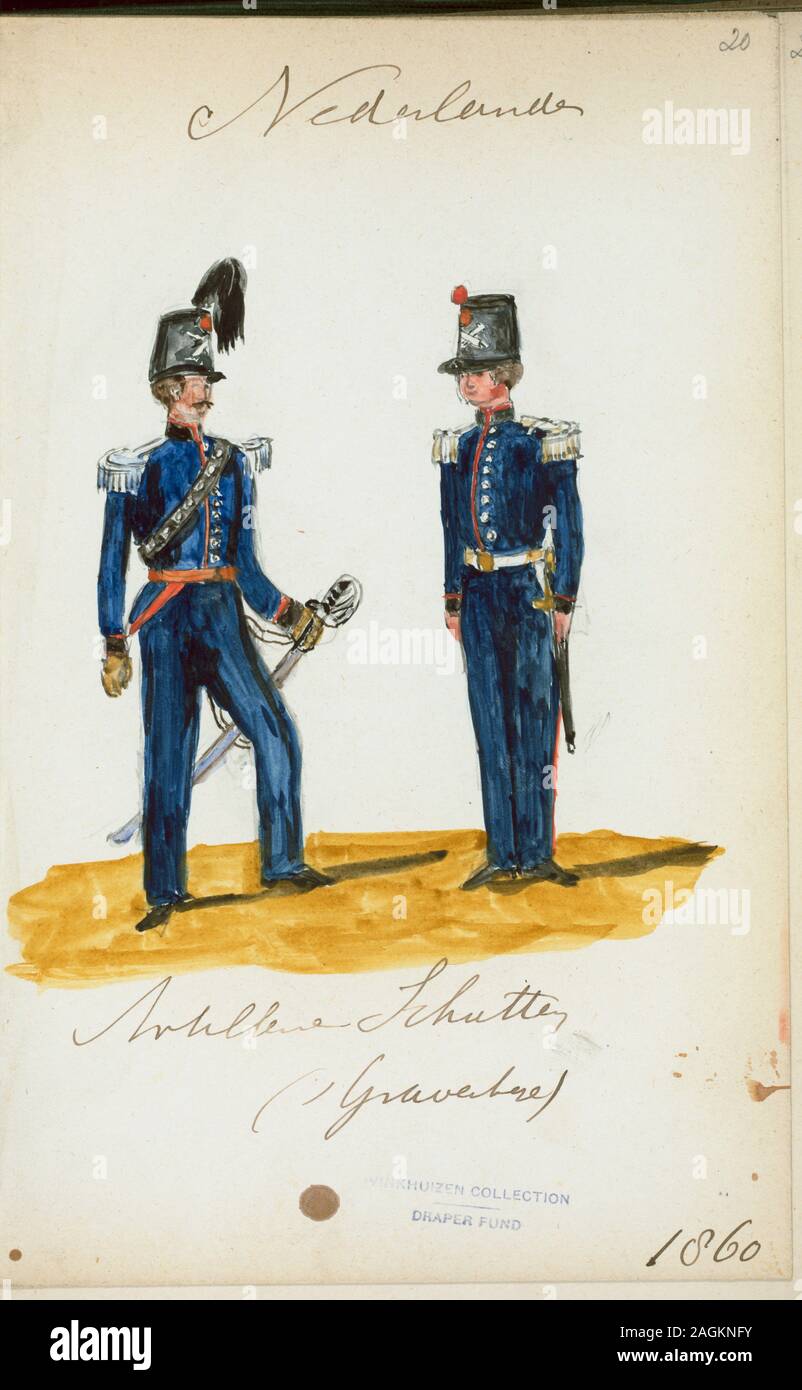 Netherlands dutch holland soldier, 1856-62.; Netherlands dutch holland ...