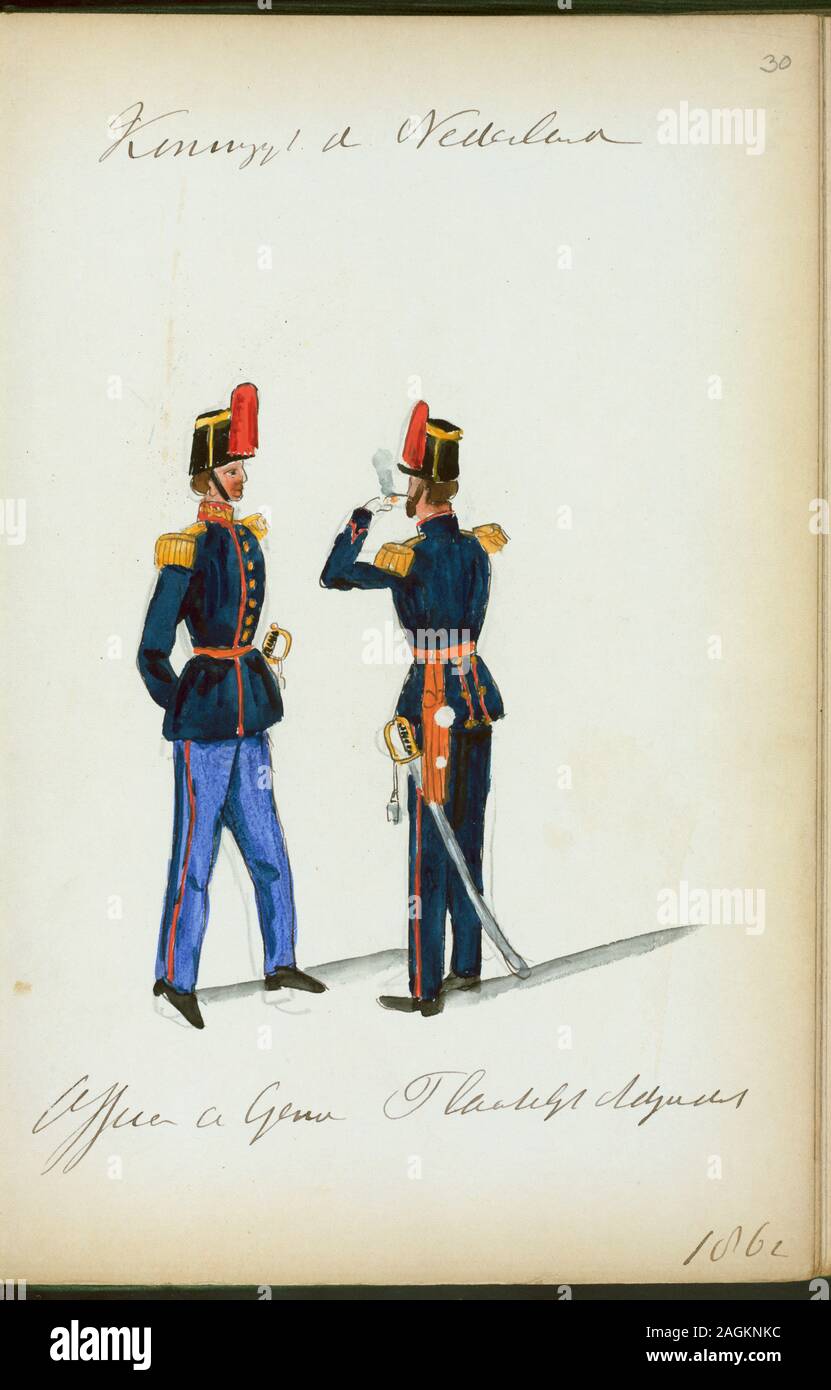 Netherlands dutch holland soldier, 1856-62.; Netherlands dutch holland ...