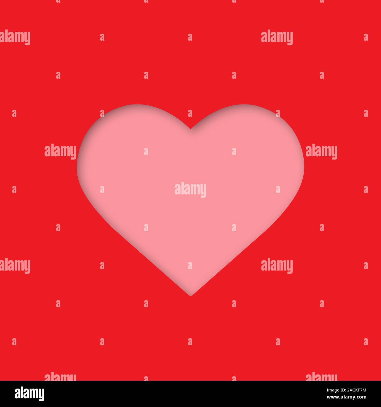 Heart paper cut out icon. Love. Vector silhouette isolated illustration ...