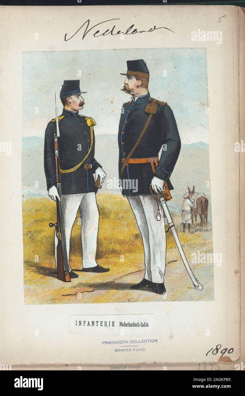 Netherlands dutch holland soldier, 1890-96.; Netherlands dutch holland ...