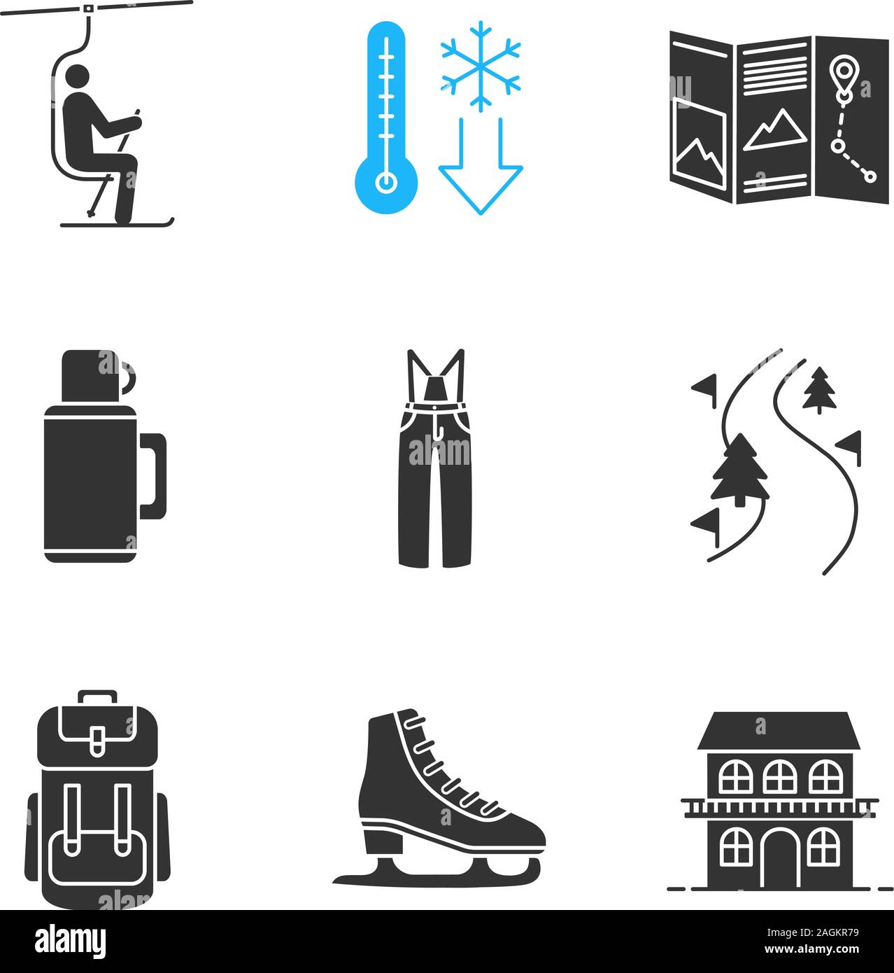 Ski route map Cut Out Stock Images & Pictures - Alamy