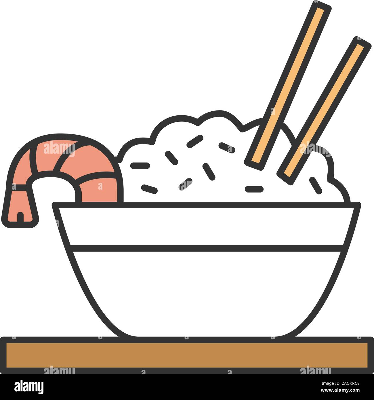 Illustration cartoon plate fried rice hi-res stock photography and ...