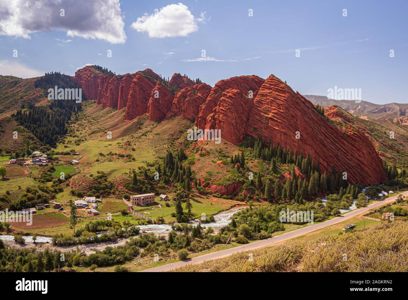 Jeti-Ögüz Rocks, Kyrgyzstan Stock Photo - Alamy