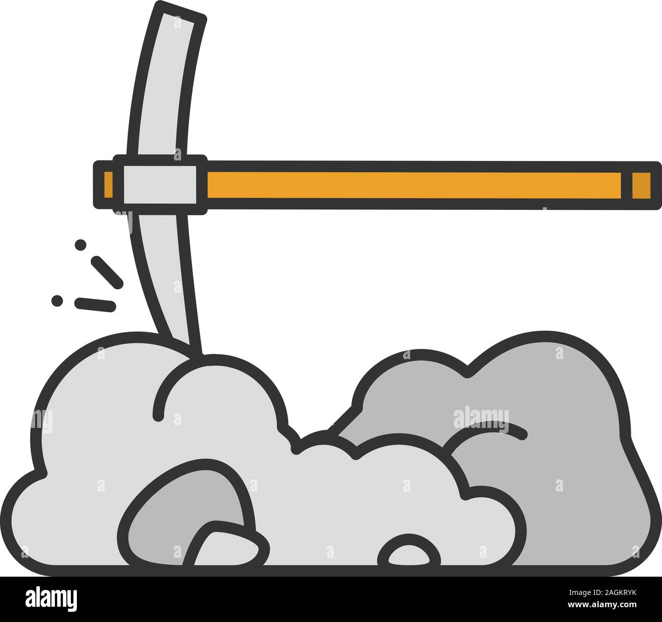 Breaking rocks Stock Vector Images - Alamy