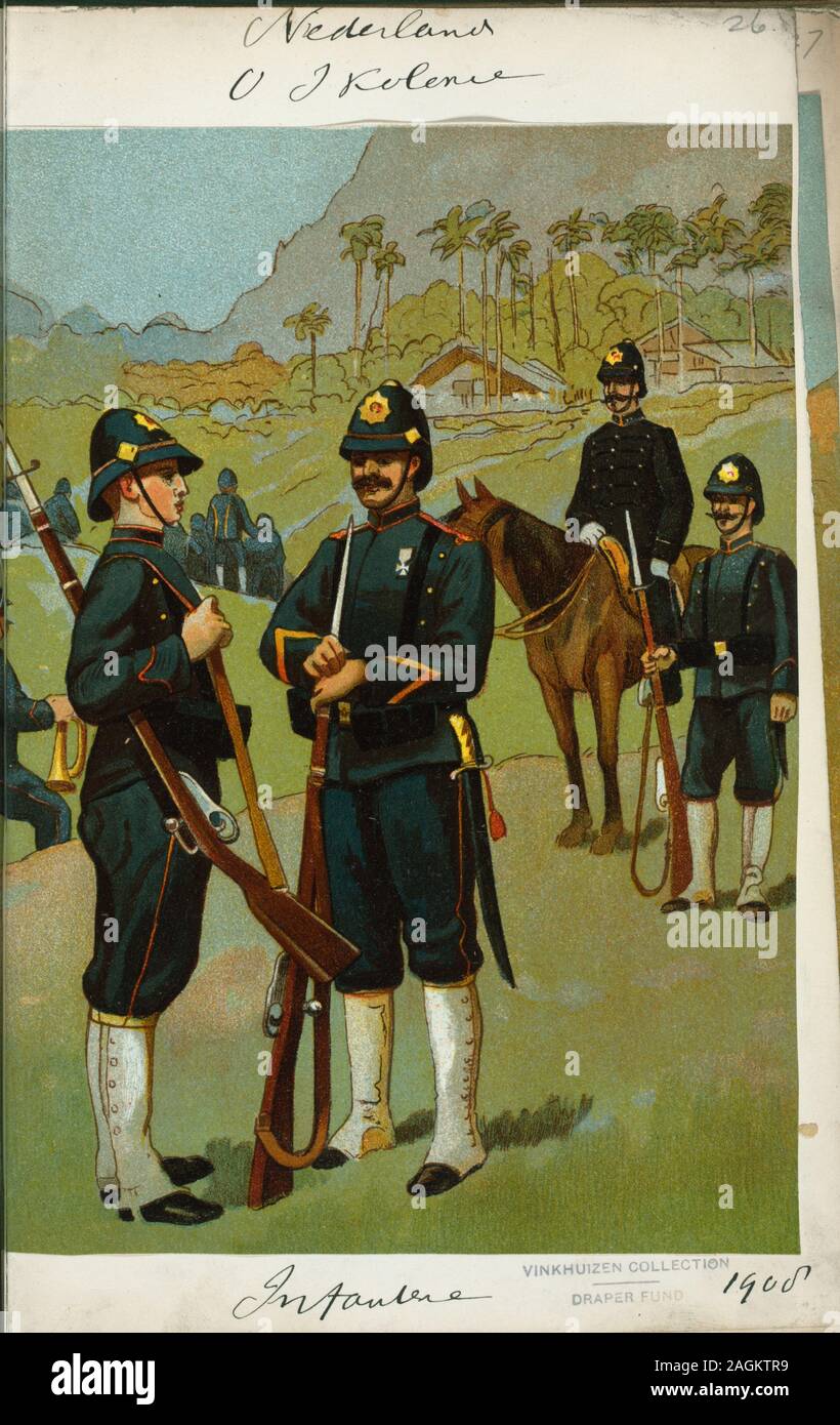 Netherlands dutch holland soldier, 1900-09 [part 3].; Netherlands dutch ...