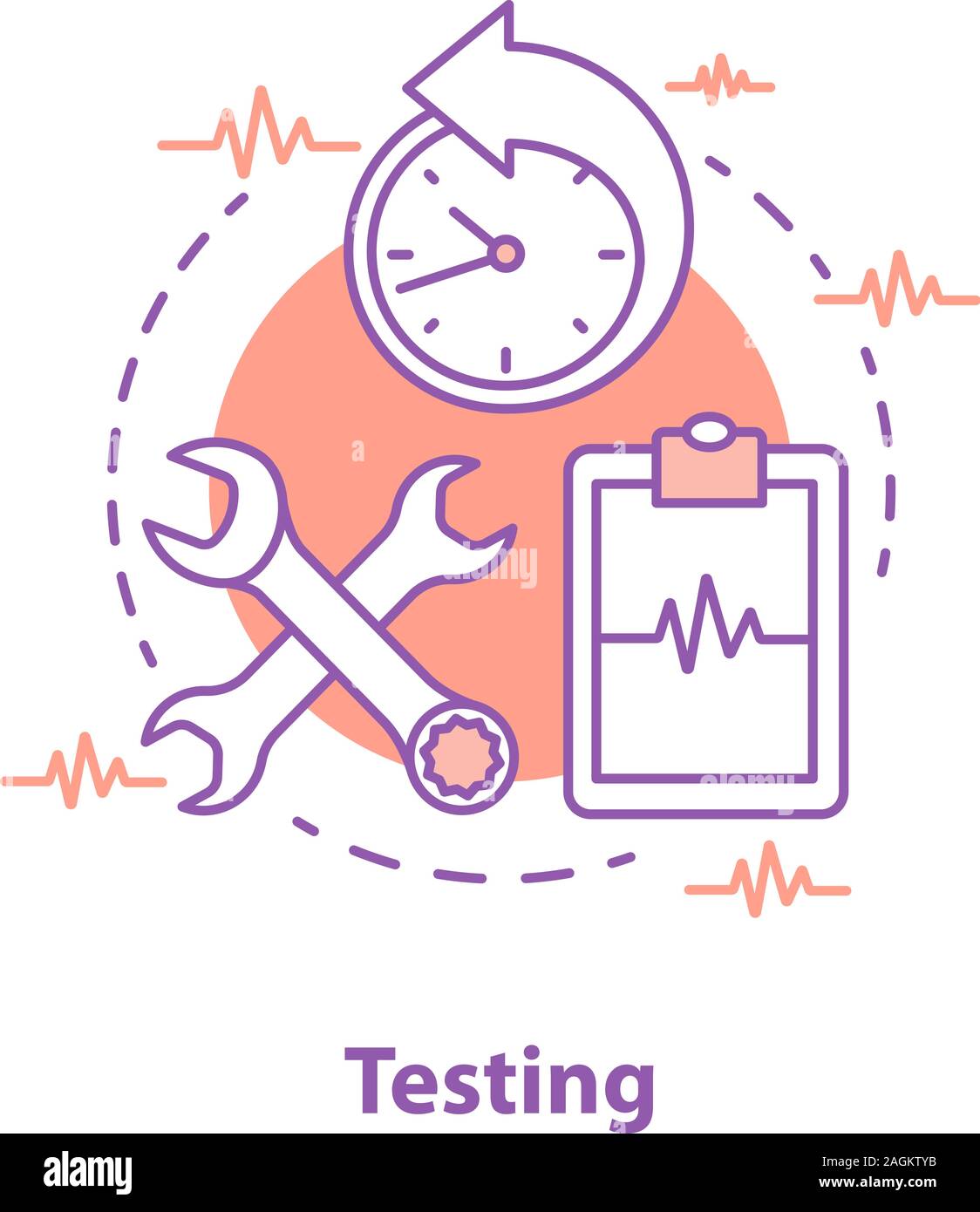 Product Testing Concept Icon Checking Process Idea Thin Line Illustration Vector Isolated