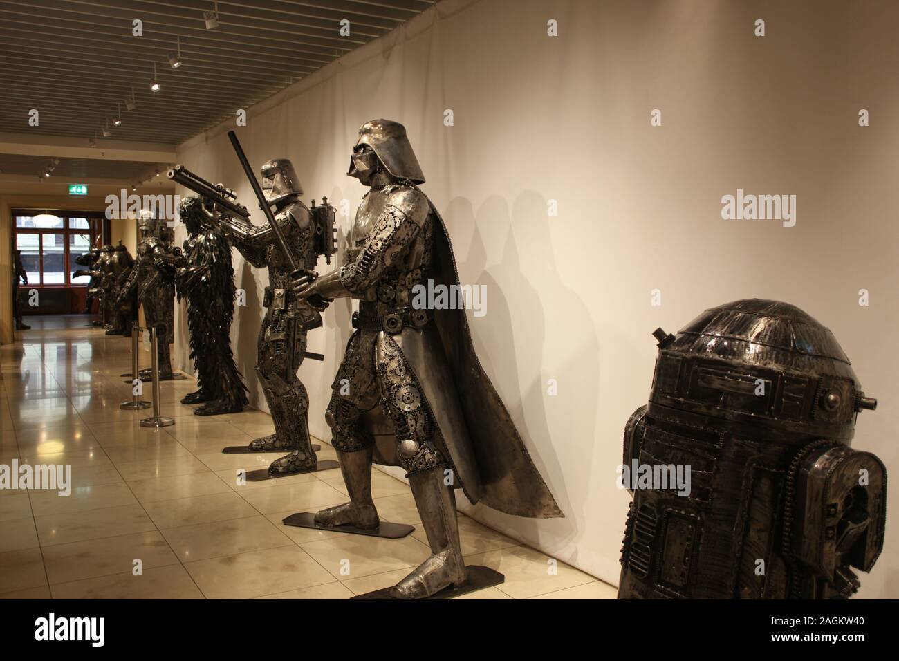 Steel sculptures of Star Wars characters at the 'Gallery of Steel ...