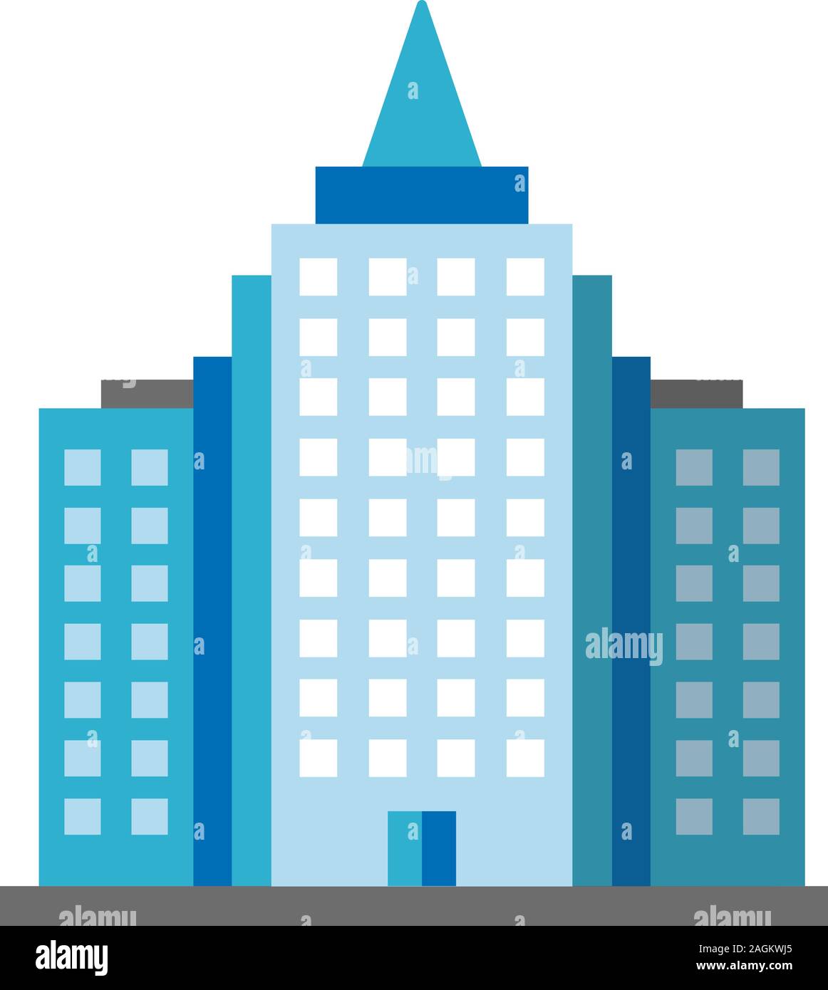 Multi storey housing block Cut Out Stock Images & Pictures - Alamy