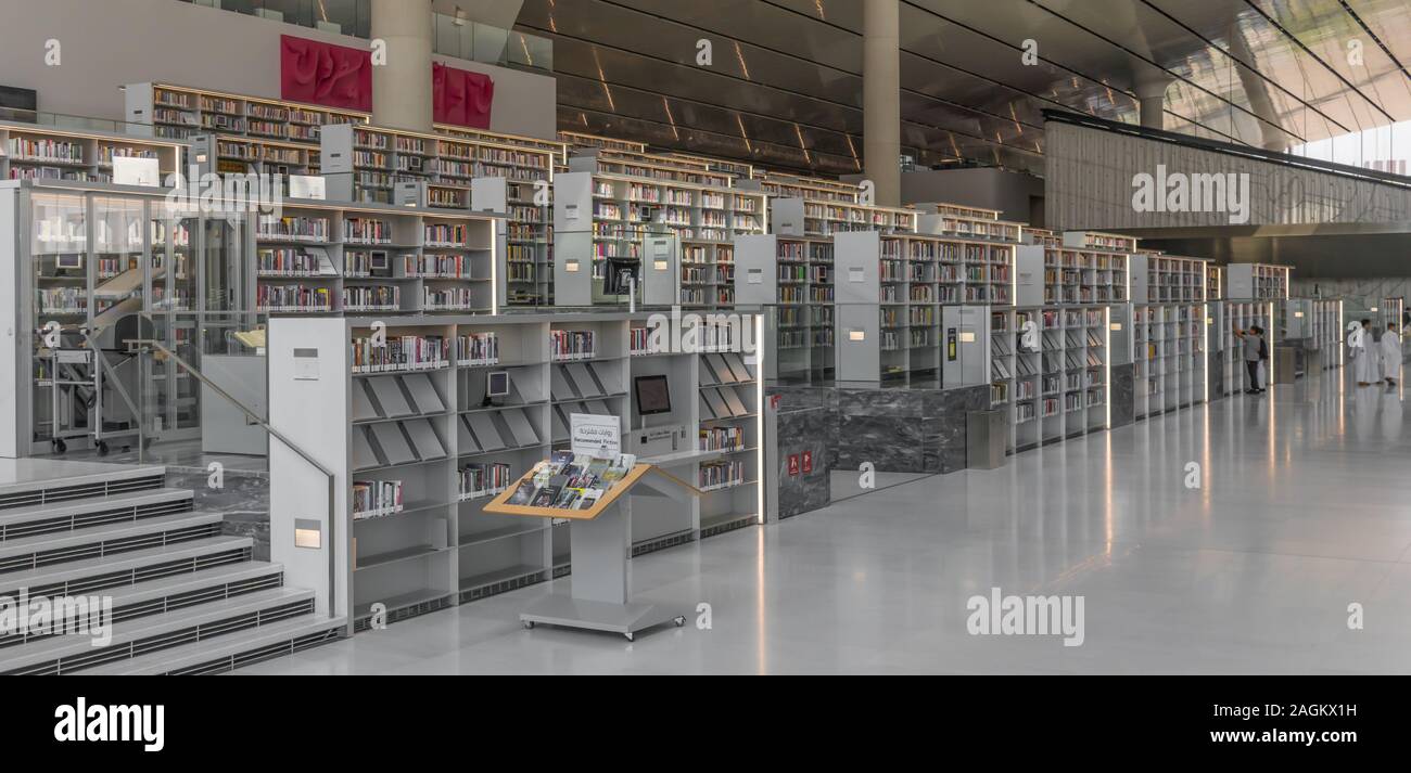 one of the first public libraries in the Persian Gulf region, the Qatar ...