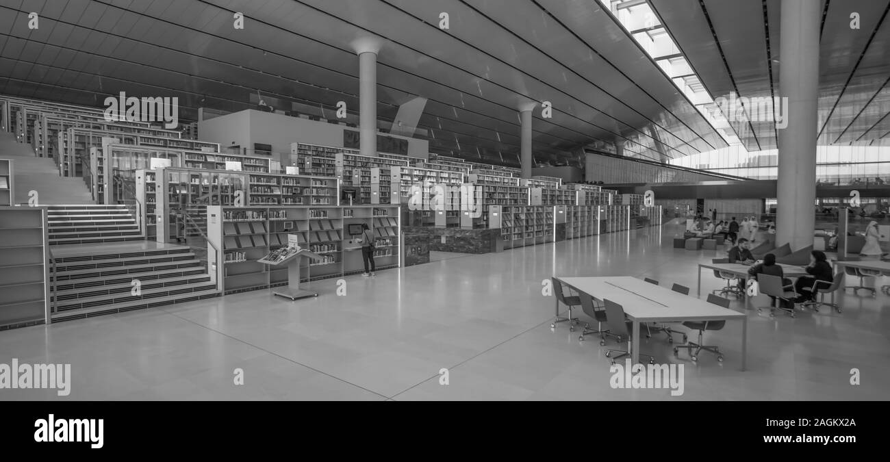 one of the first public libraries in the Persian Gulf region, the Qatar ...