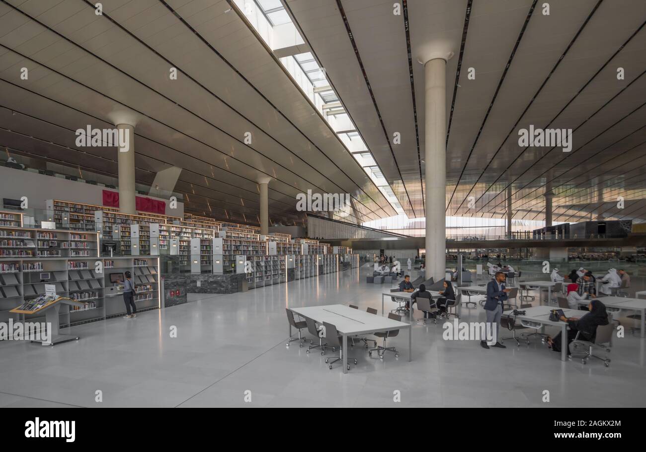 one of the first public libraries in the Persian Gulf region, the Qatar ...