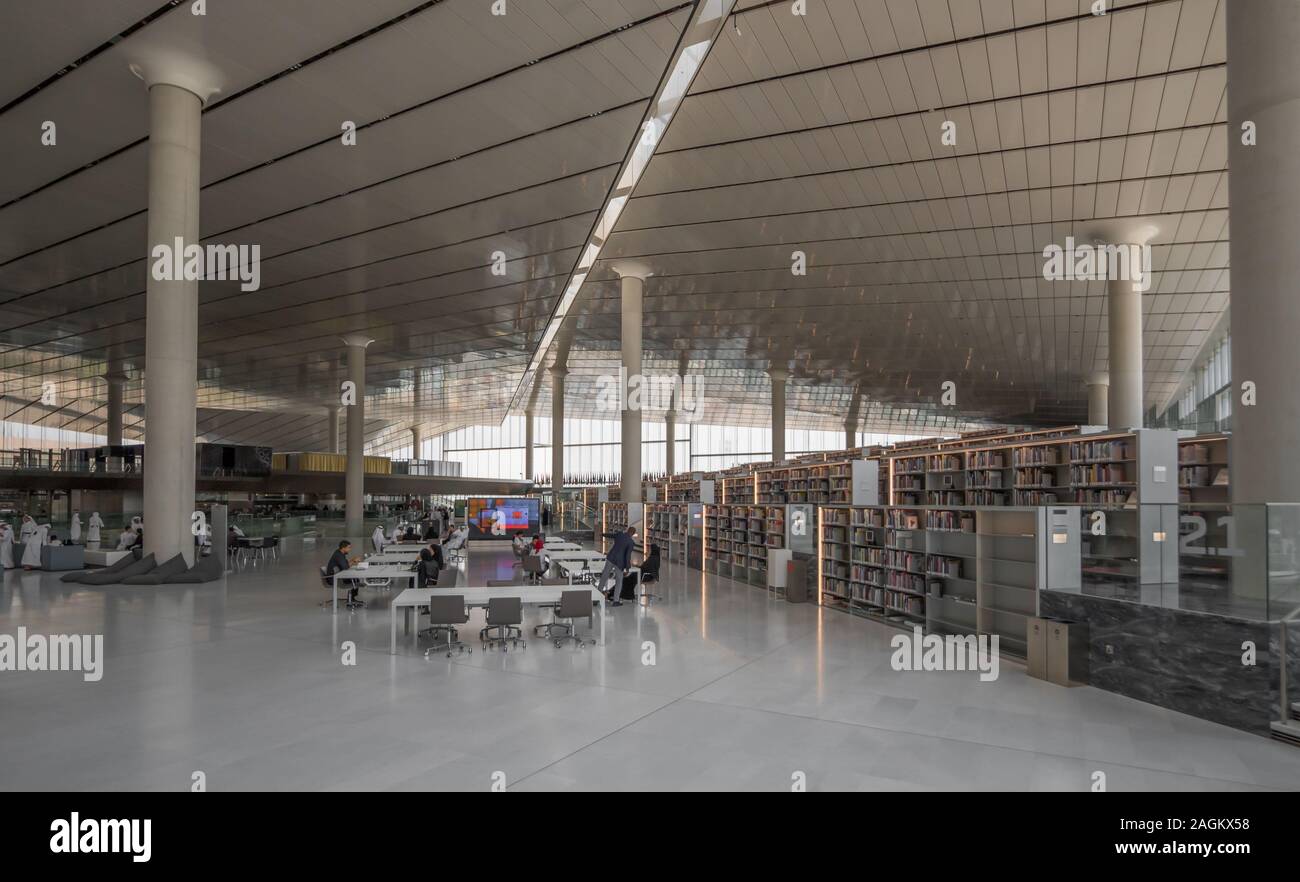 one of the first public libraries in the Persian Gulf region, the Qatar ...
