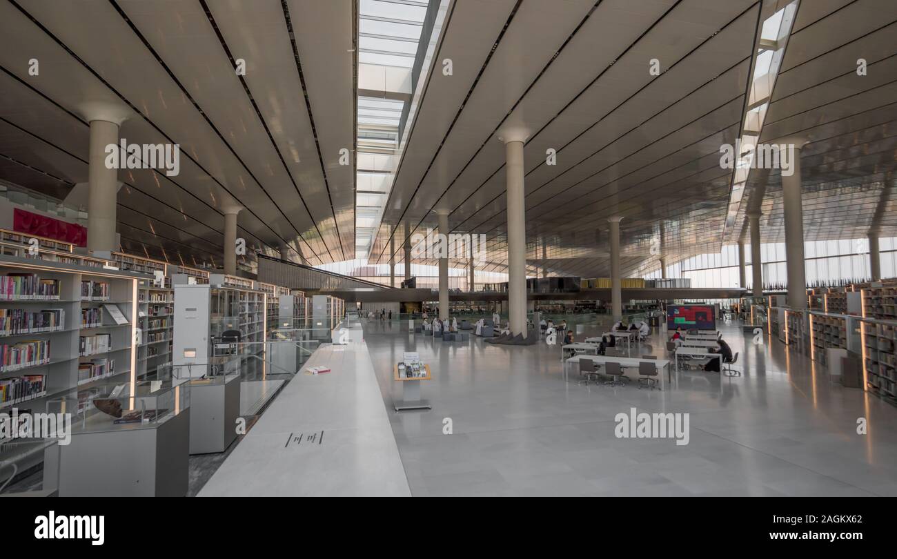 one of the first public libraries in the Persian Gulf region, the Qatar ...