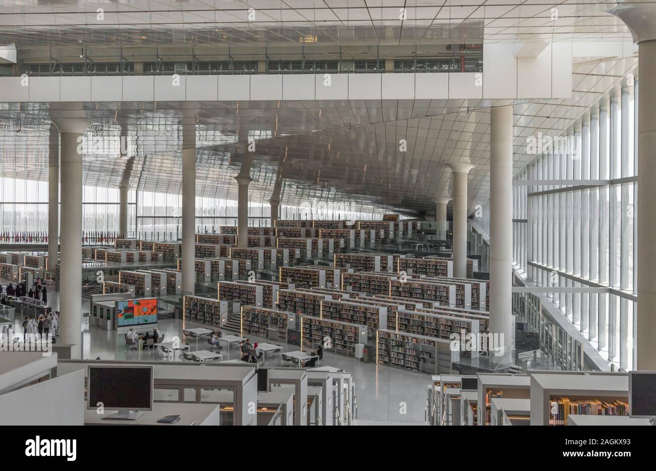 one of the first public libraries in the Persian Gulf region, the Qatar ...