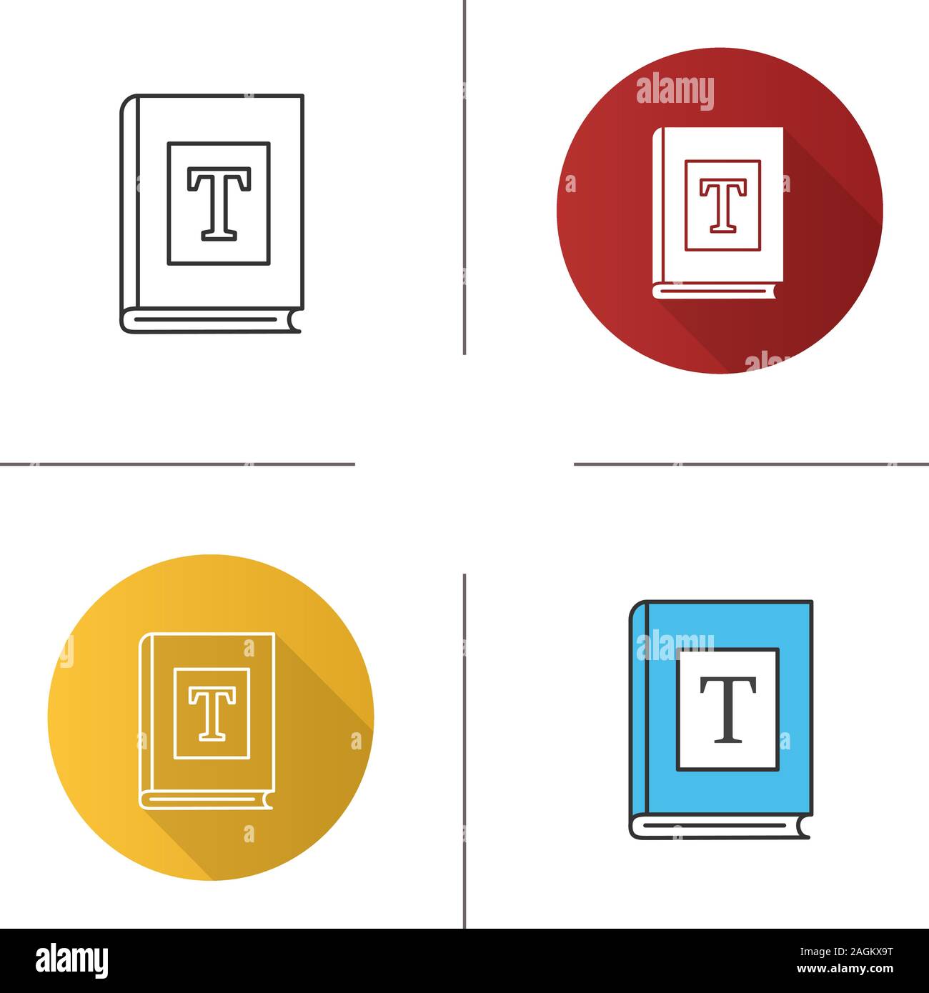 Book cover printing con. Flat design, linear and color styles. Book ...