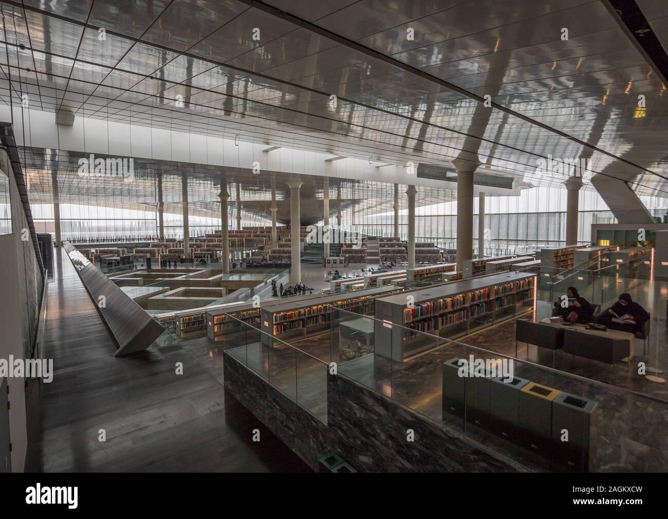 one of the first public libraries in the Persian Gulf region, the Qatar ...