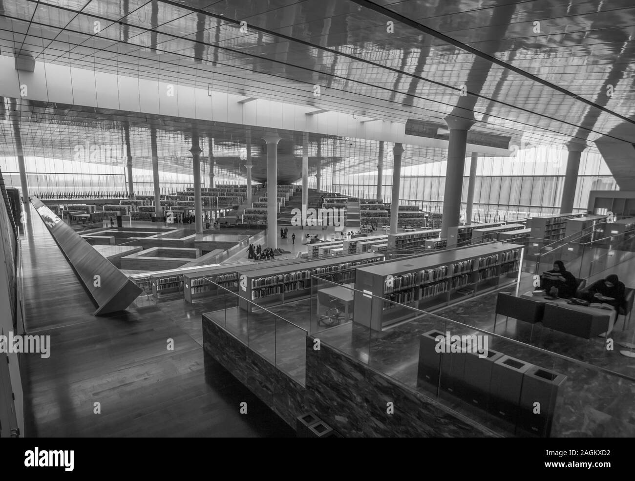 one of the first public libraries in the Persian Gulf region, the Qatar ...
