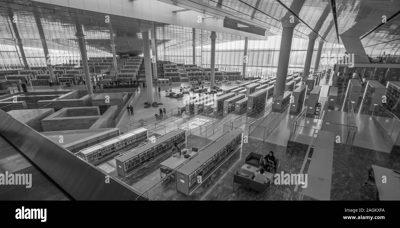 one of the first public libraries in the Persian Gulf region, the Qatar ...