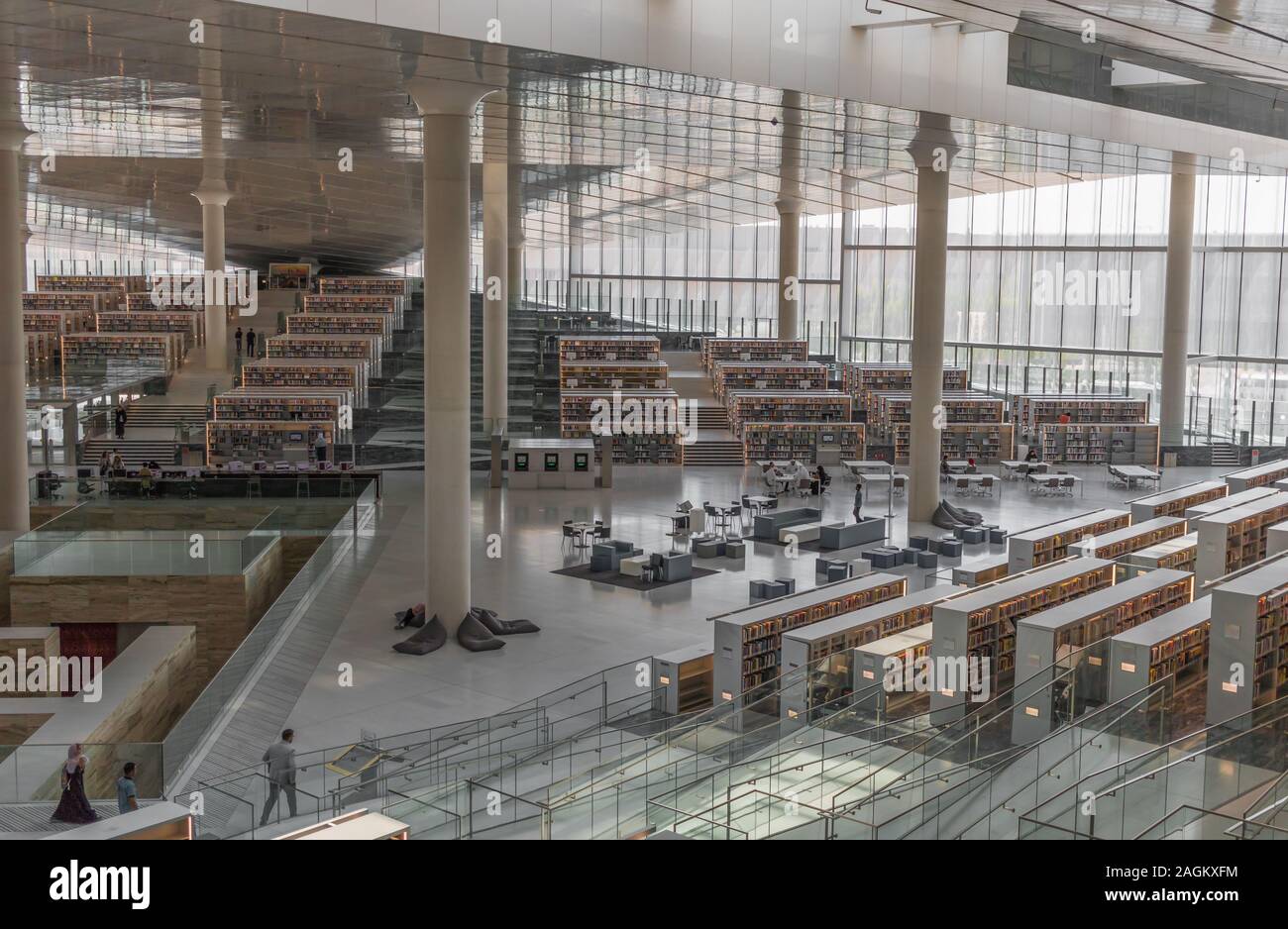 one of the first public libraries in the Persian Gulf region, the Qatar ...