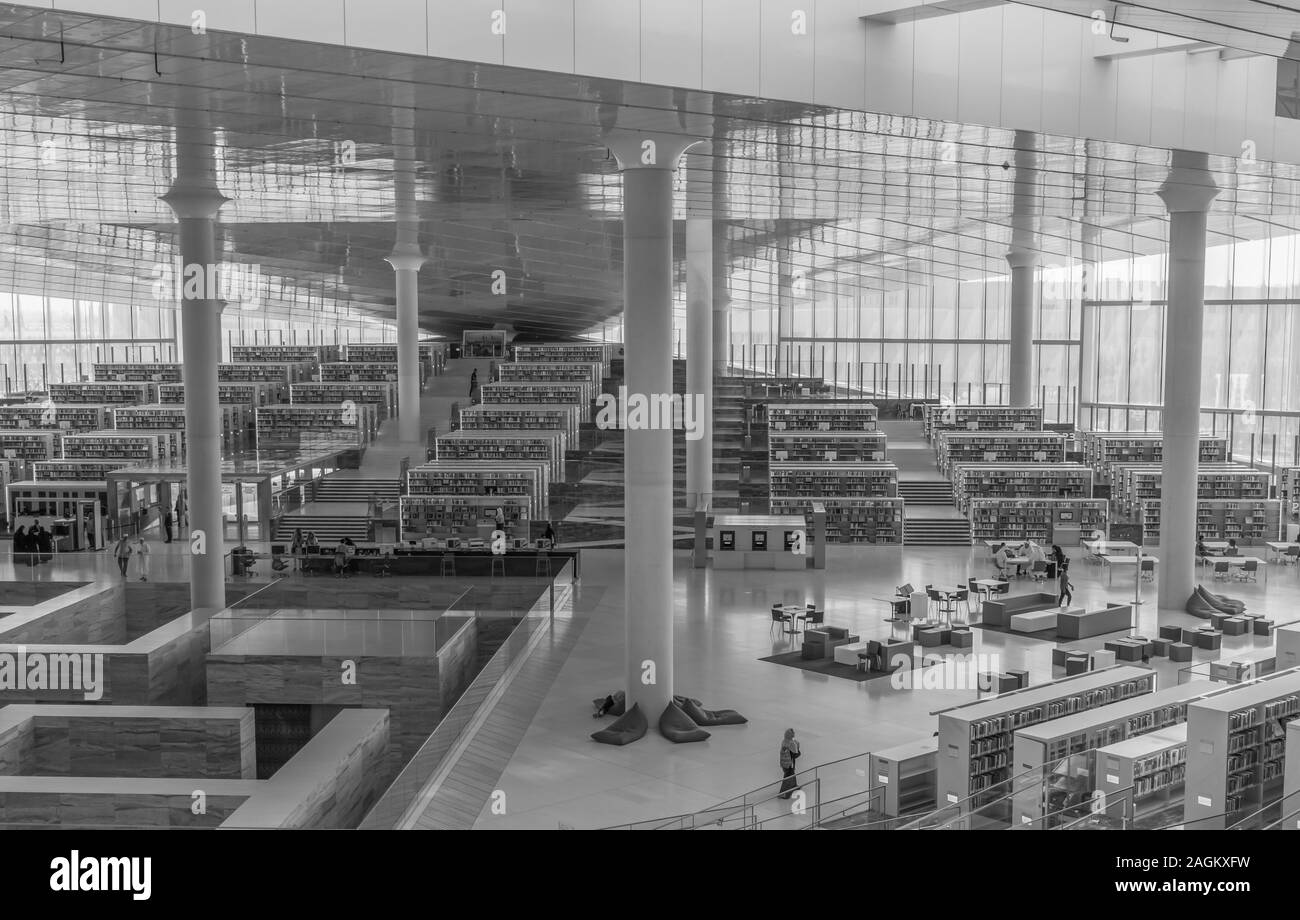 one of the first public libraries in the Persian Gulf region, the Qatar ...