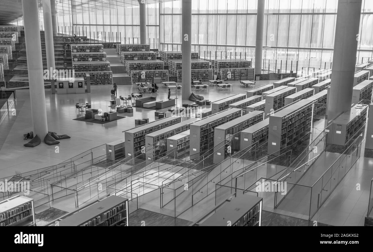 one of the first public libraries in the Persian Gulf region, the Qatar ...