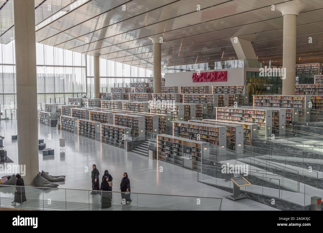 one of the first public libraries in the Persian Gulf region, the Qatar ...