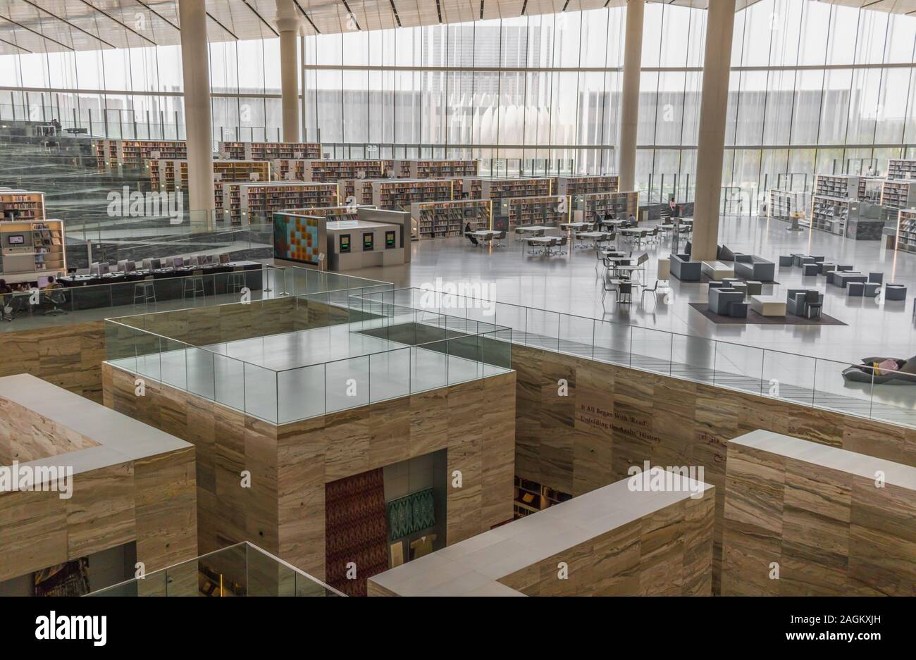 one of the first public libraries in the Persian Gulf region, the Qatar ...