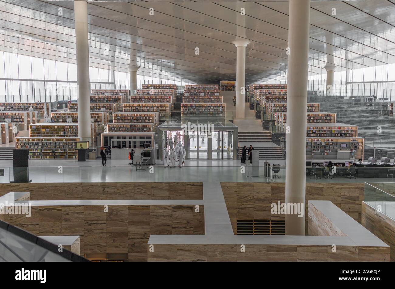 one of the first public libraries in the Persian Gulf region, the Qatar ...