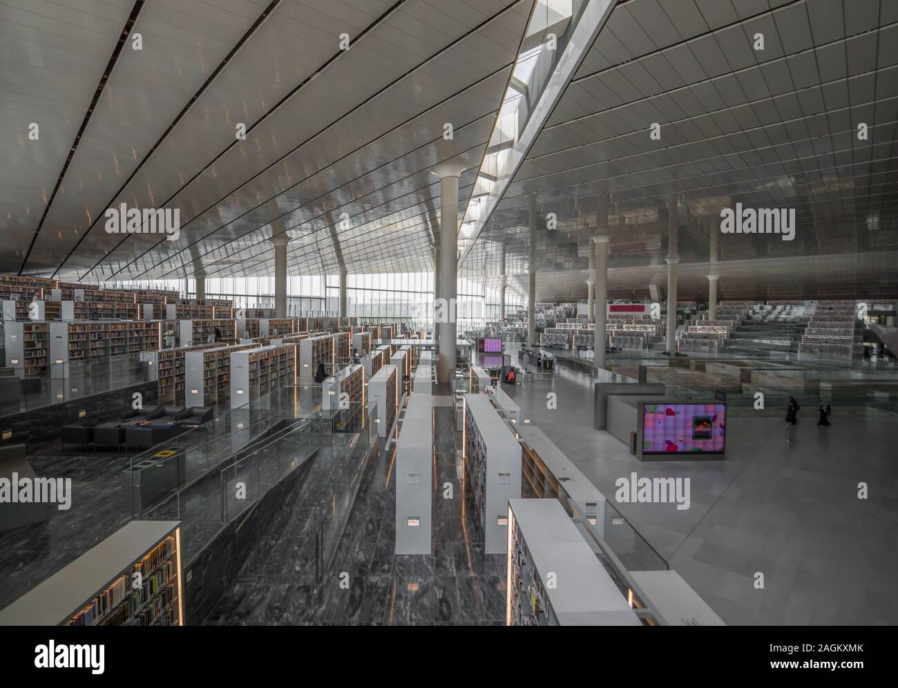 one of the first public libraries in the Persian Gulf region, the Qatar ...