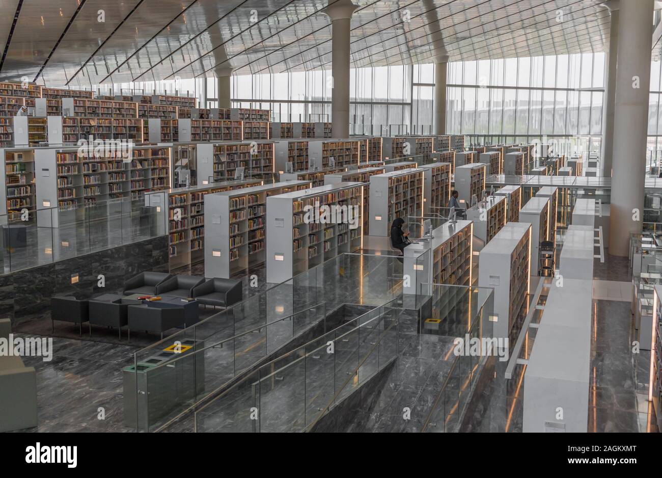 one of the first public libraries in the Persian Gulf region, the Qatar ...