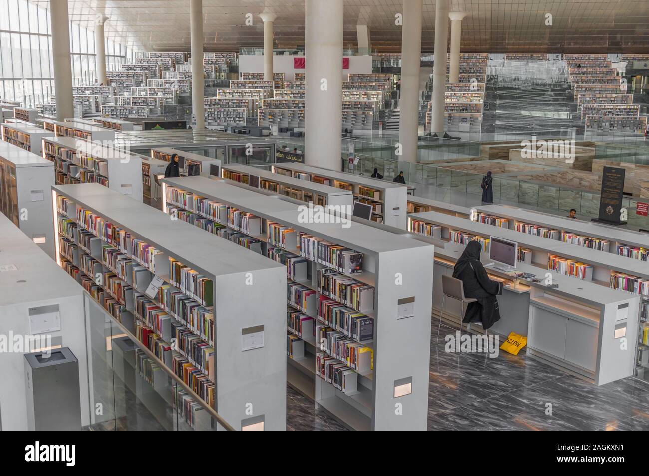 one of the first public libraries in the Persian Gulf region, the Qatar ...