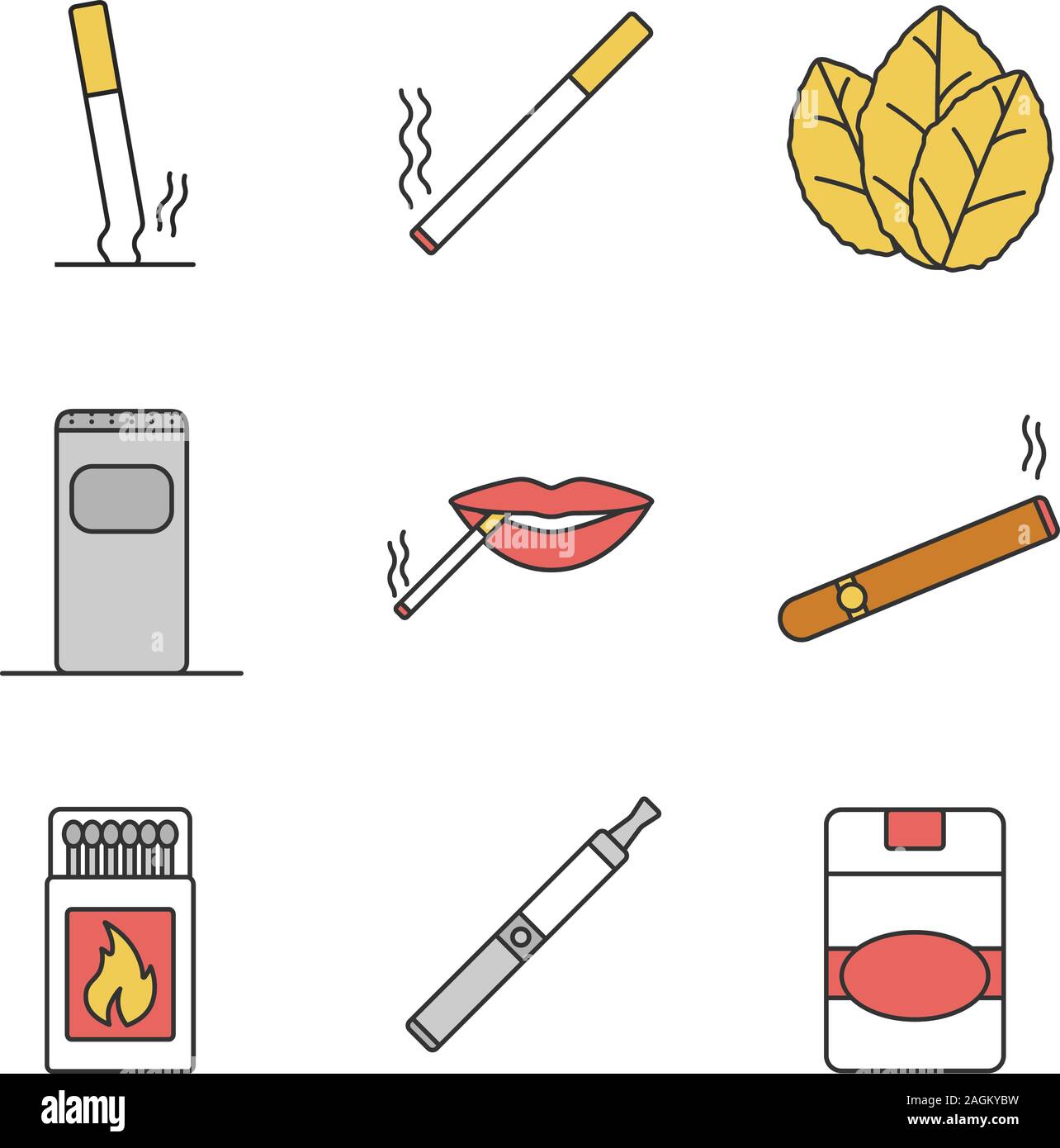 Smokers bin Stock Vector Images - Alamy