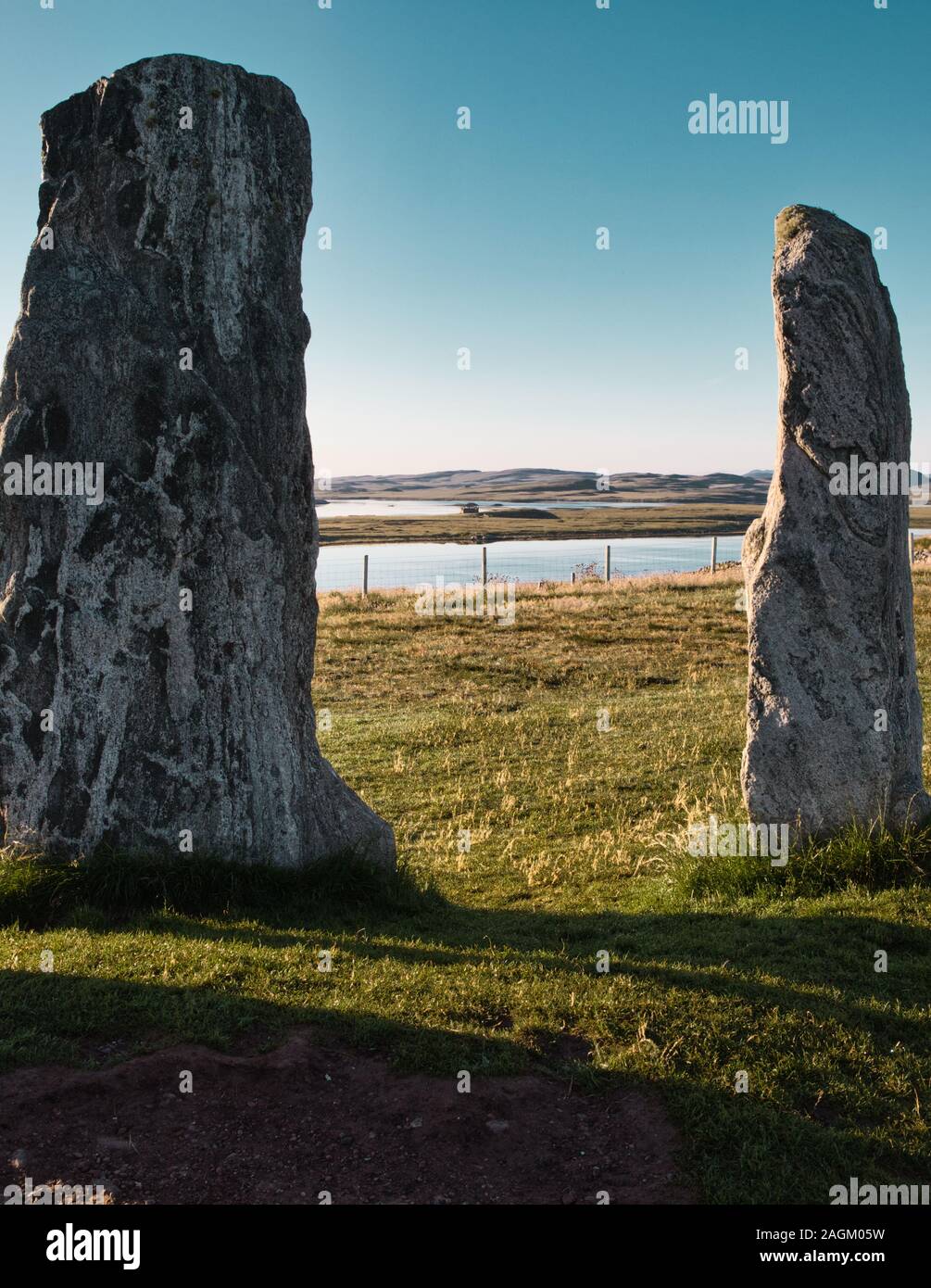Callanish 1 standing stones Neolithic stone circle, Callanish, isle of ...
