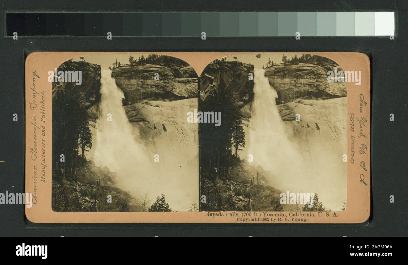 Nevada Falls, (700 feet), Yosemite, California Nevada Falls, (700 feet ...