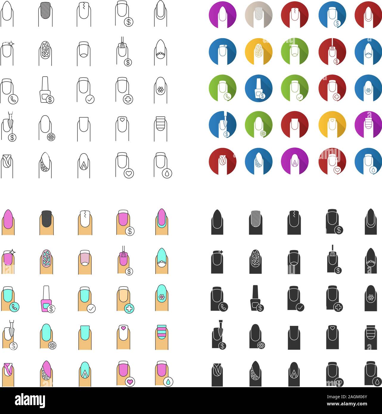 Nail styles hi-res stock photography and images - Alamy