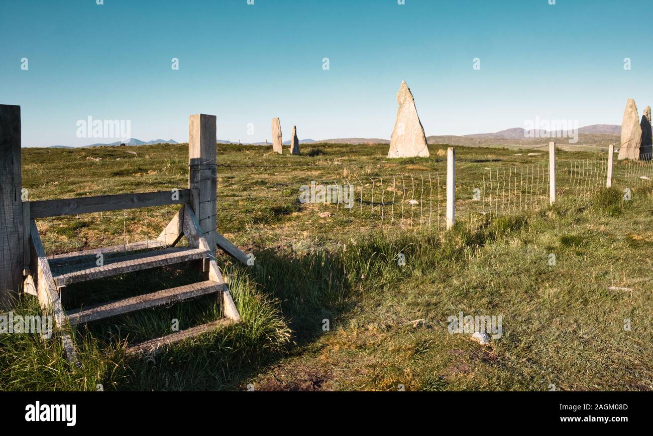Callanish II Megalithic standing stones stone circle, Callanish, Isle ...
