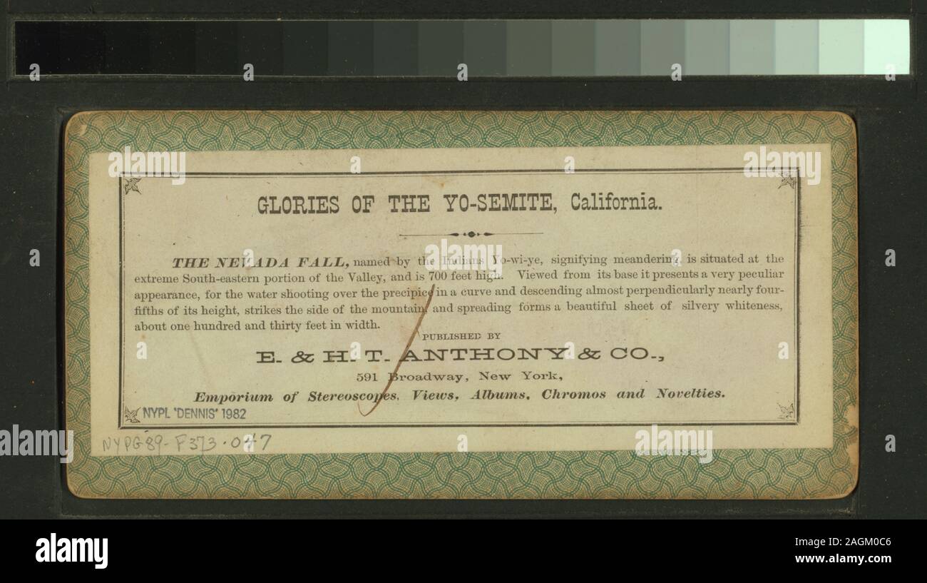 Nevada Falls, 700 ft high by E. & H. T. Anthony & Co.; Nevada Falls ...